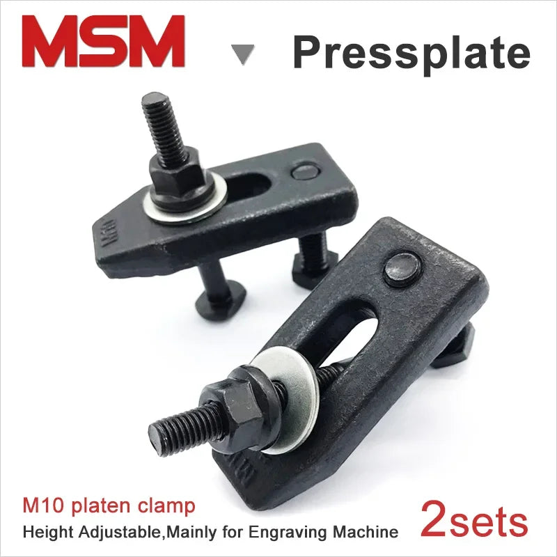 2 sets MSM Pressplate M10 Engraving Machine CNC Milling Pressure Clamp ...