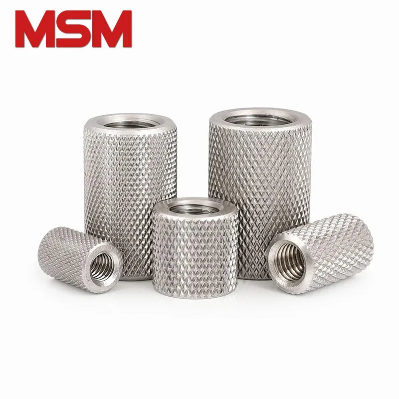 20pcs Knurled Round Coupling Nut M3 M4 M5 M6 M8 M10 M12 M16 Stainless ...
