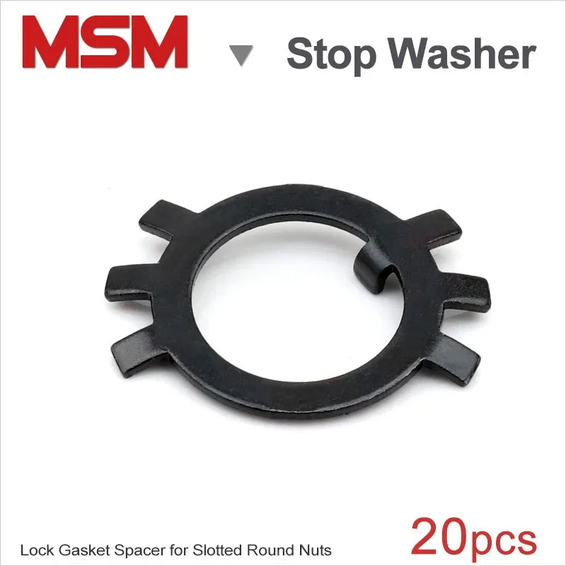 MSM Lock Gasket Spacer Black Carbon Steel Retaining Stop Washers – MSM ...