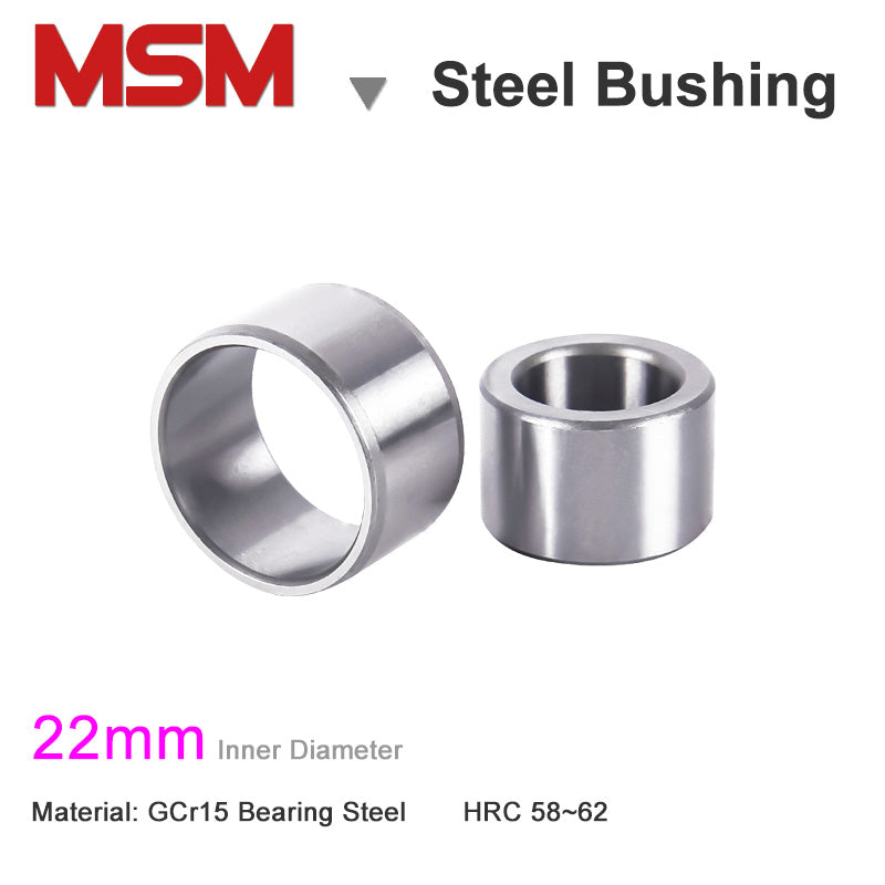 ID 22mm Steel Bushings Shaft Sleeves Guide Sleeve Jig Bushes Spacer ...