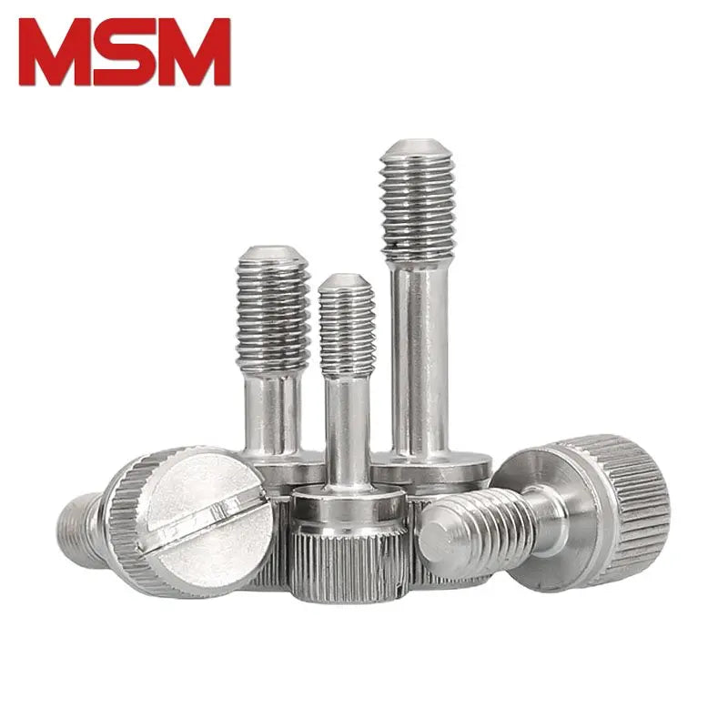 M3 M4 M5 Slotted Captive Hand Screw GB839 Knurled Thumb Screws with ...