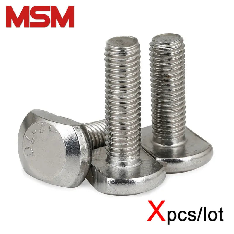 Xpcs T-Slot Bolt T Shape Rectangle Hammer Head Screw 304 Stainless Ste ...