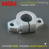 MSM Shaft Support SHF Series Aluminium Holder Rail End Bracket – MSM Store
